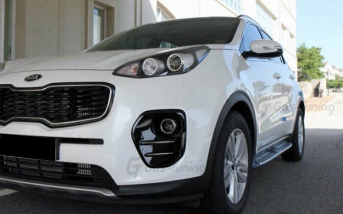 Купить пороги на Киа Спортейдж 4 "Sportage" - ГОС-Тюнинг