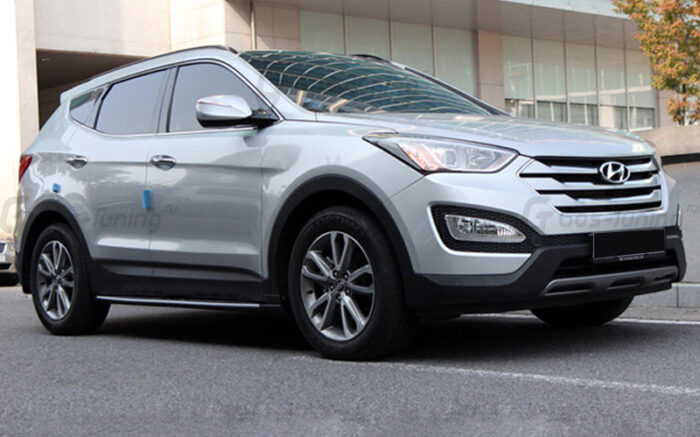 Купить пороги Hyundai Santa Fe DM / Хендай Санта Фе 3 - ГОС-Тюнинг