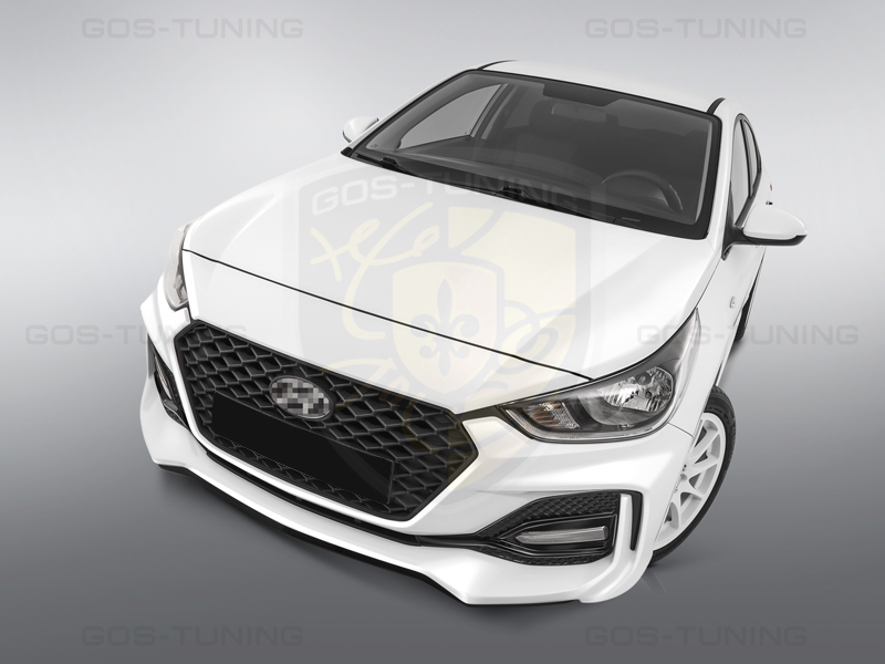 Бампер Хендай Солярис 2 / Hyundai Solaris II - ГОС-Тюнинг