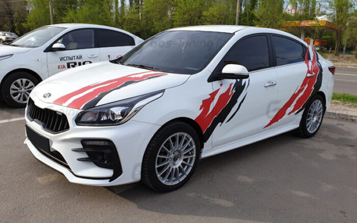 Передний бампер Киа Рио 4 / Kia Rio IV "Kudos" - ГОС-Тюнинг
